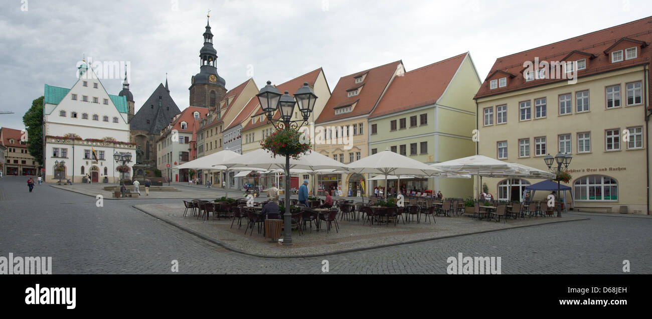 The market square of Eisleben, Germany, 16 July 2012. Photo: Peter ...