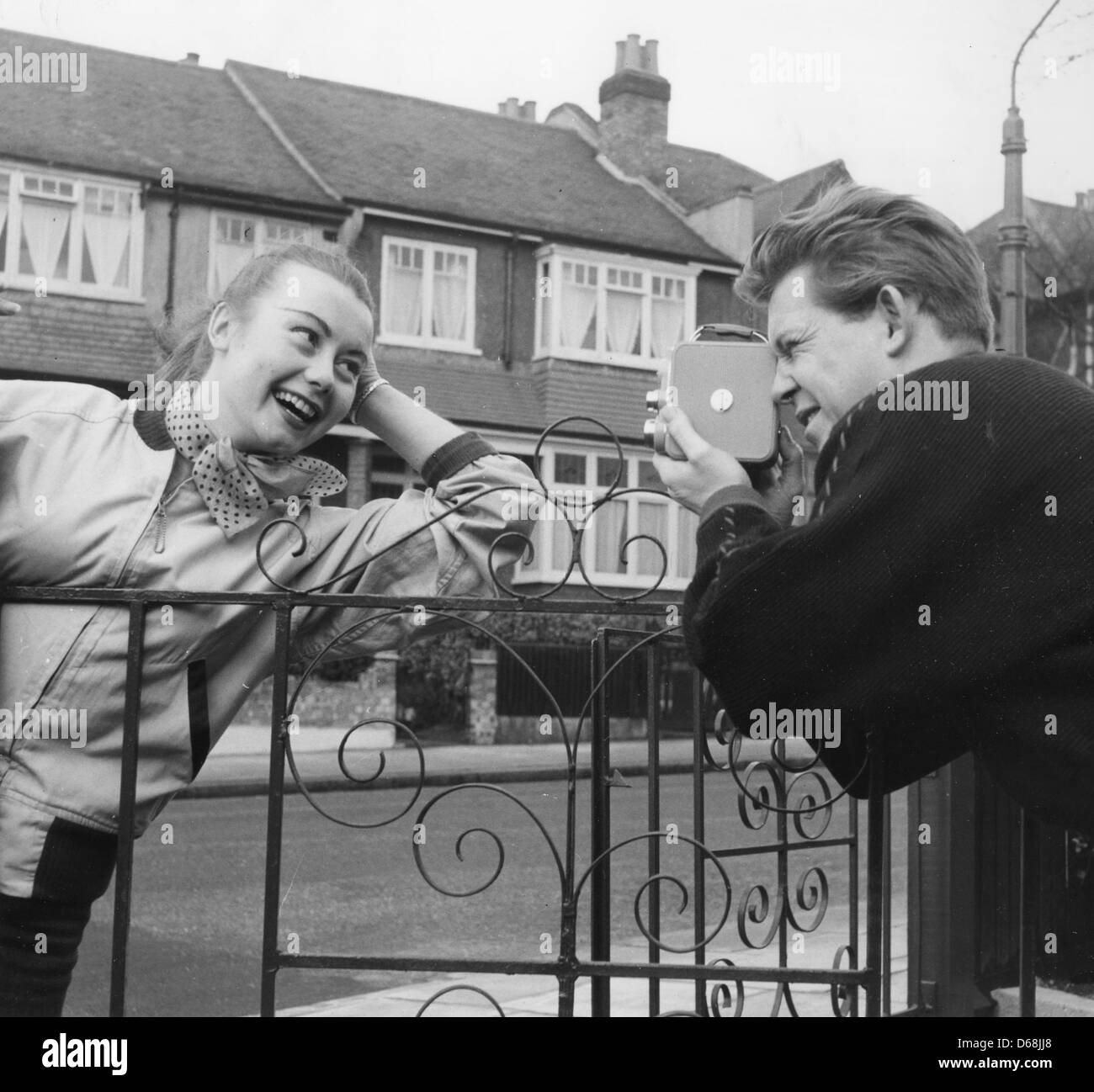 MALCOLM VAUGHAN (1929-2010) Welsh pop singer and actor with wife Gaye ...