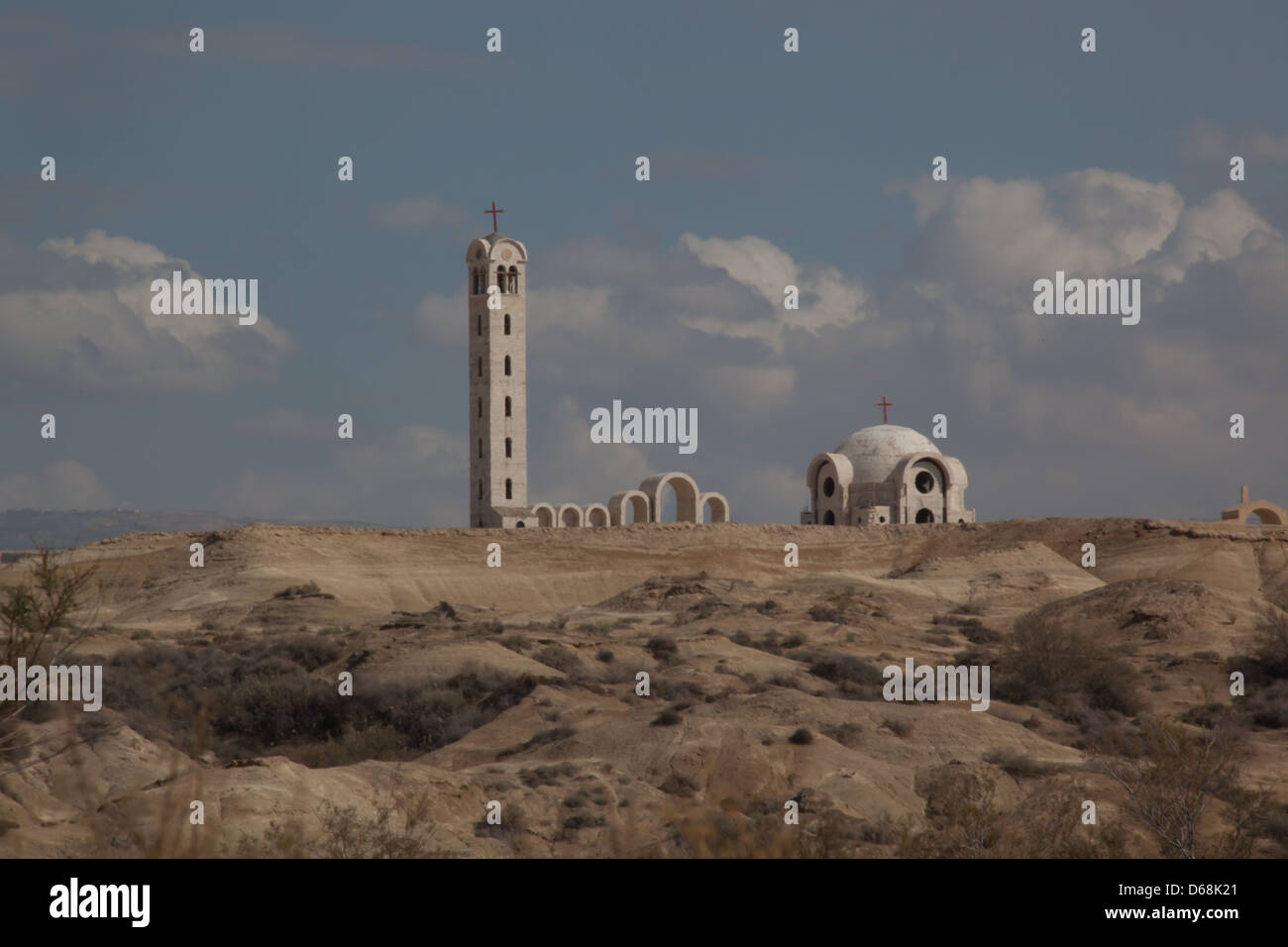 Churches in Jordan, at the site where Jesus was baptized in the Jordan ...
