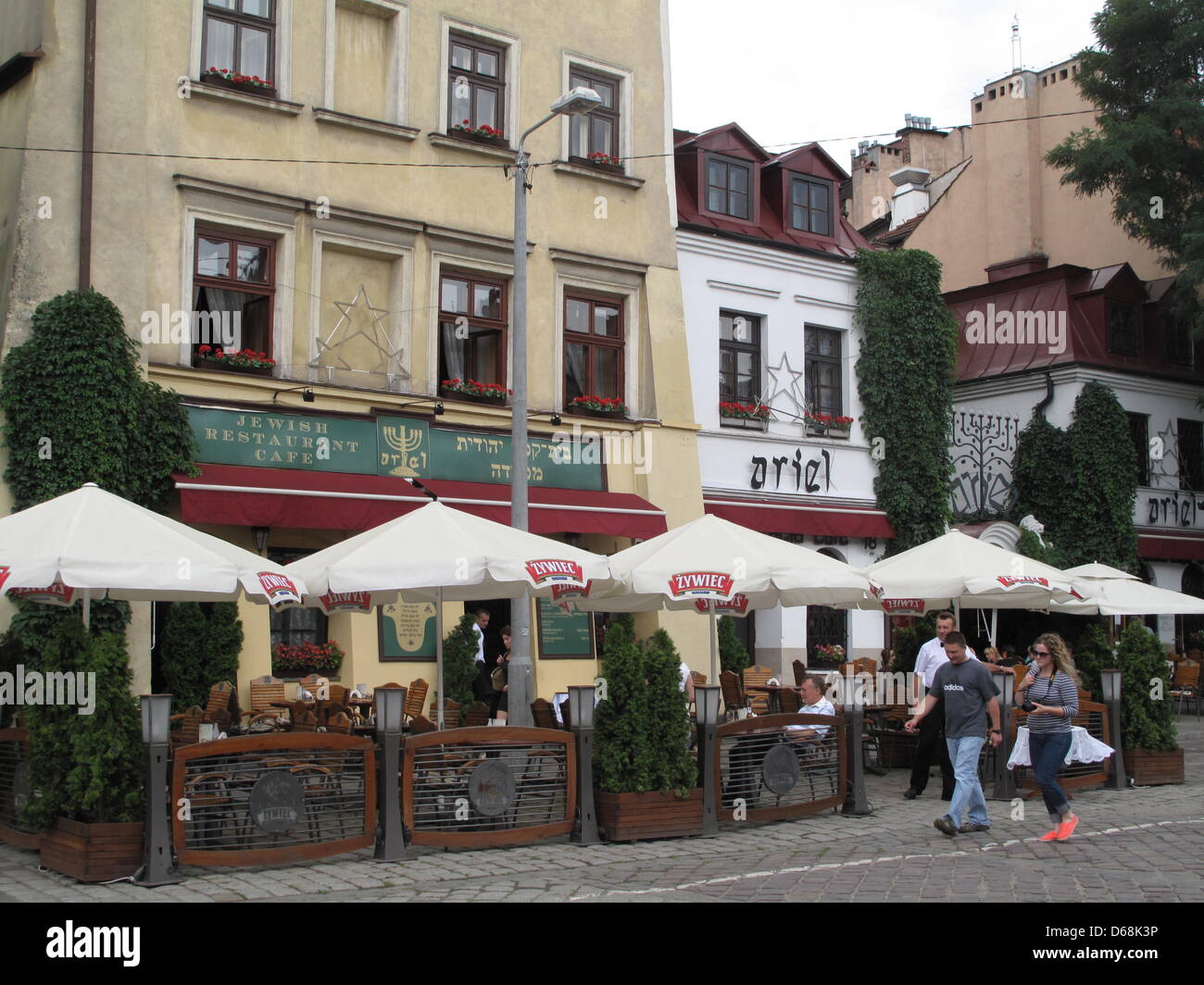 The restaurant Ariel in the Krakow district Kazimierz, Poland, 15 July ...