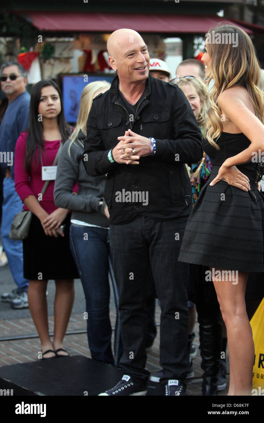 Howie Mandel seen at The Grove filming an appearance with Renee Bargh ...