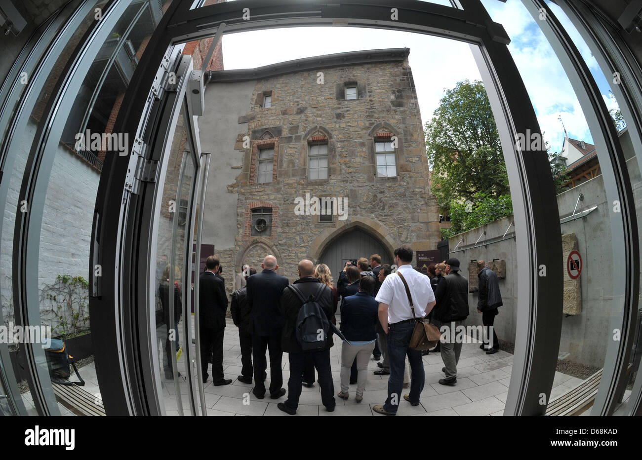 Visitors tour the Old Synagogue in Erfurt, Germany, 17 July 2012. The ...