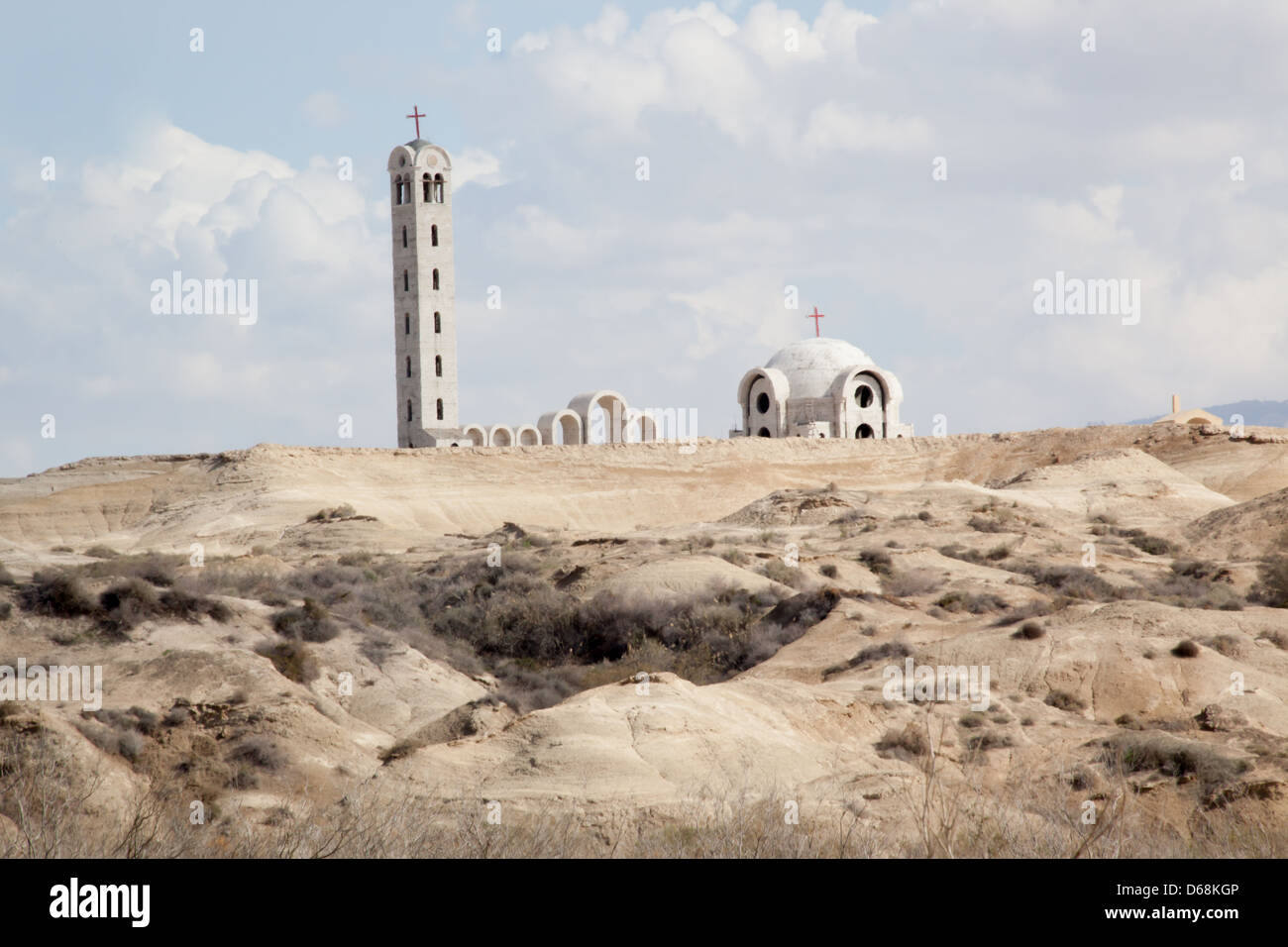 Churches in Jordan, at the site where Jesus was baptized in the Jordan ...