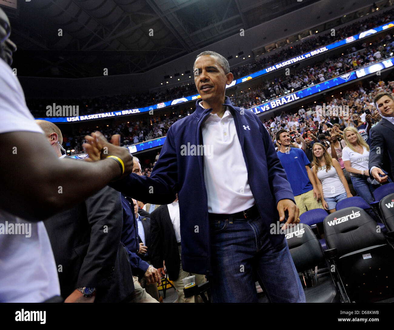 United States President Barack Obama attends the Olypmics-bound U.S ...