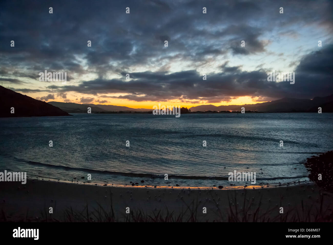 Twilight at Pilot Bay Stock Photo - Alamy