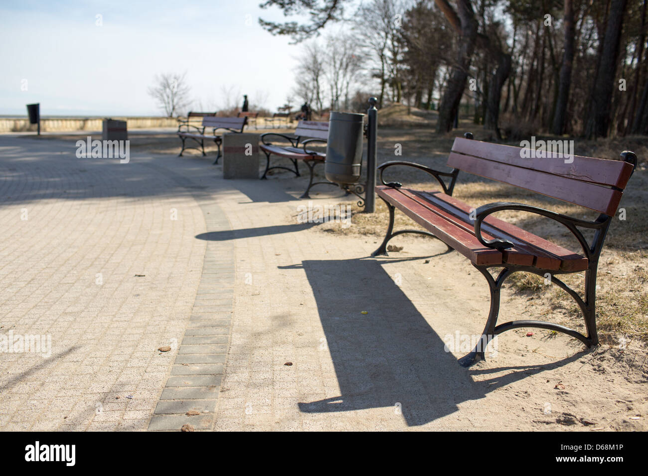Benches pedestrian hi-res stock photography and images - Alamy