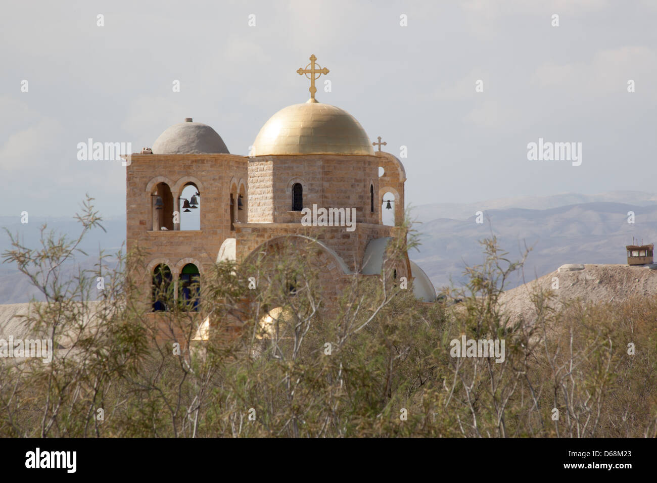 Churches in Jordan, at the site where Jesus was baptized in the Jordan ...