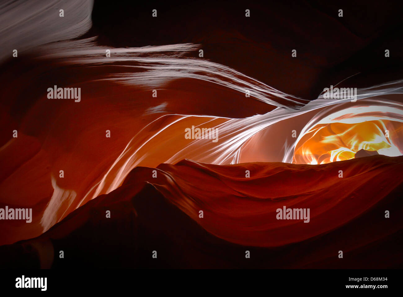 Antelope Canyon, Arizona, USA, eroded Sandstone Rock Formations Stock ...