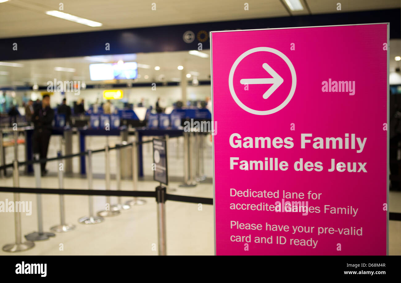 Special lanes for member of the Olympic Family are prepared at London ...