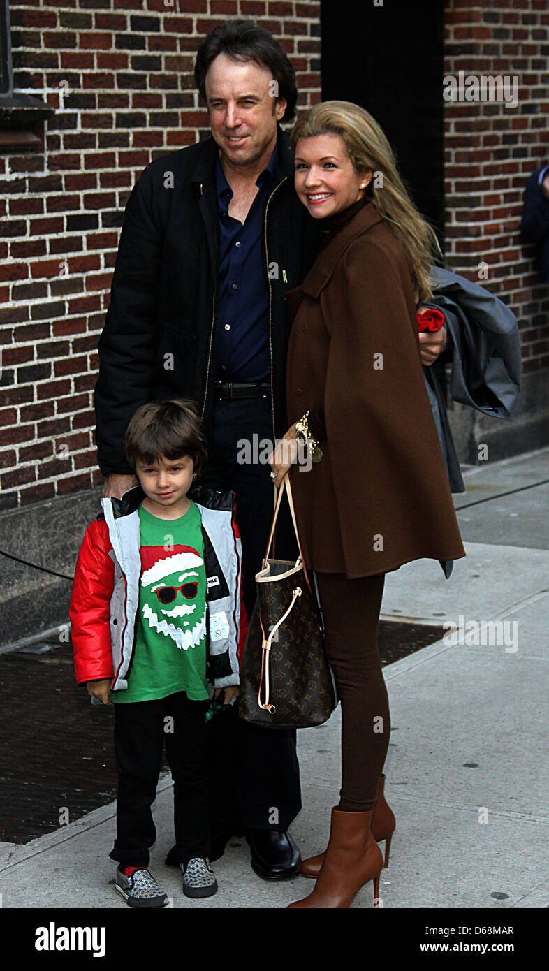 Susan Yeagley, Kevin Nealon and their son Gable Nealon 'The Late Show ...