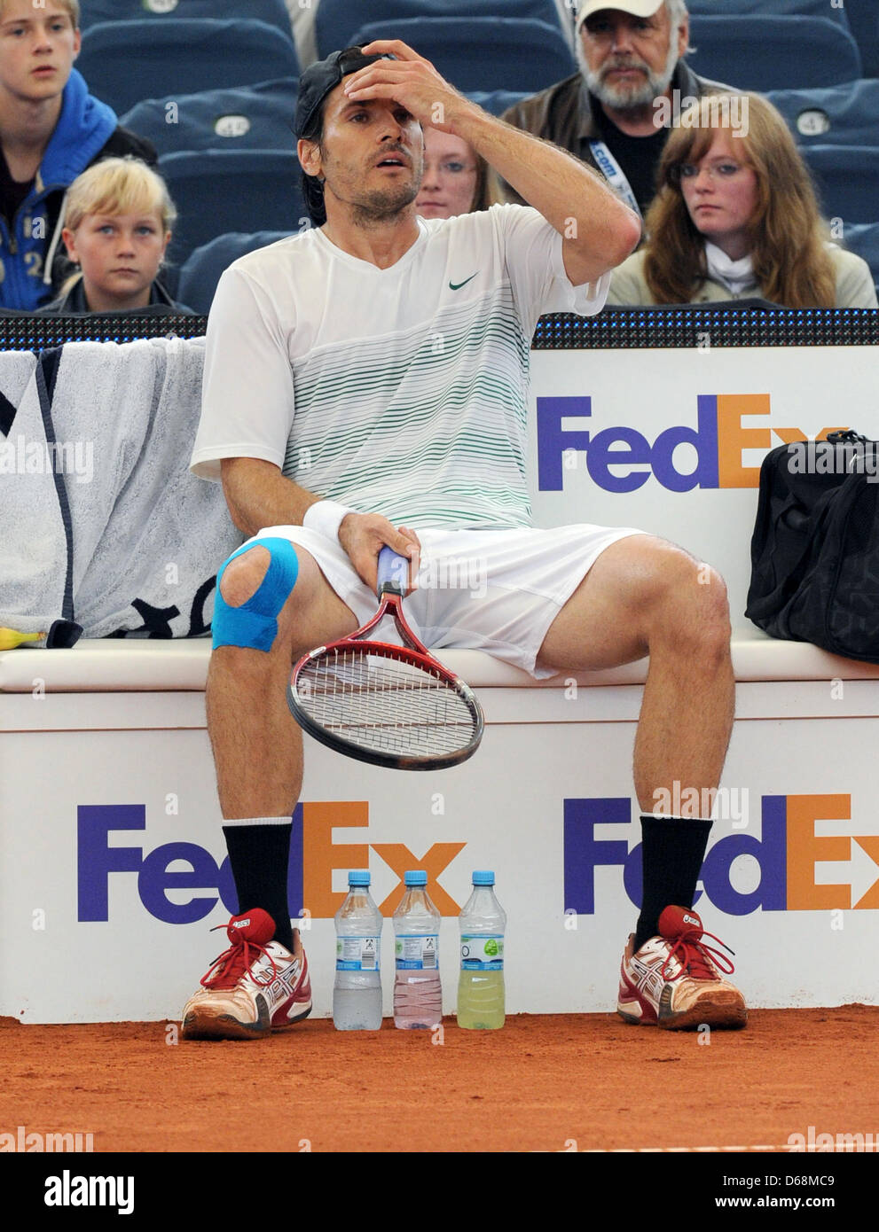 Germany's Tommy Haas plays against France's Simon at the ATP World Tour ...
