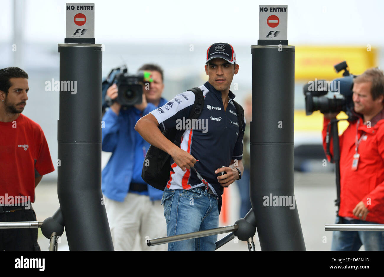 Venezuelan Formula One driver Pastor Maldonado of Williams arrives in ...