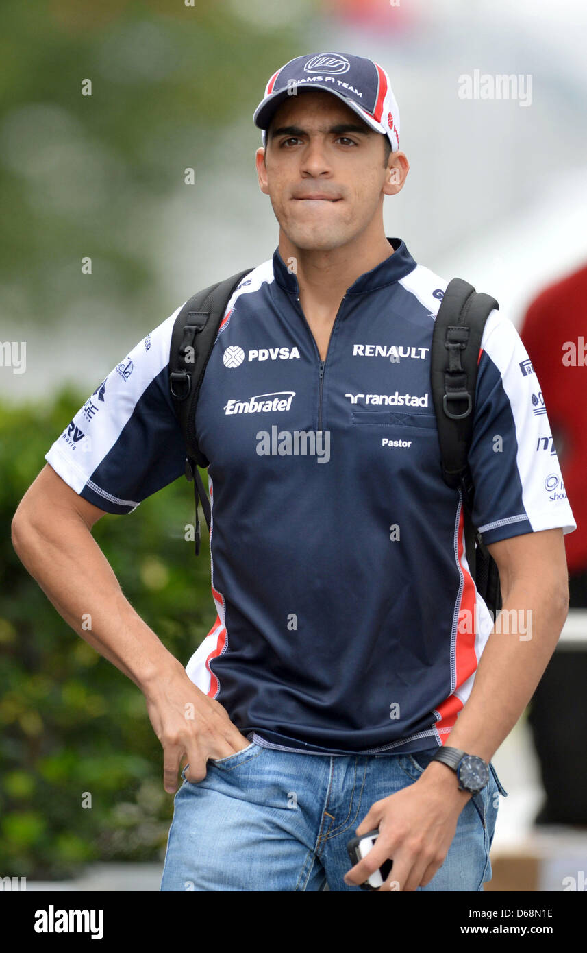Venezuelan Formula One driver Pastor Maldonado of Williams arrives in ...
