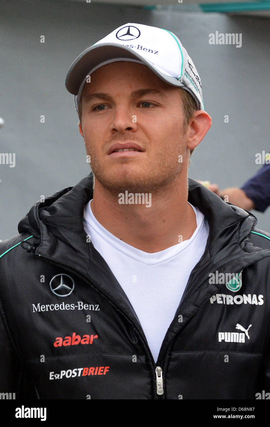 German Formula One driver Nico Rosberg of MercedesAMG in the paddock at ...