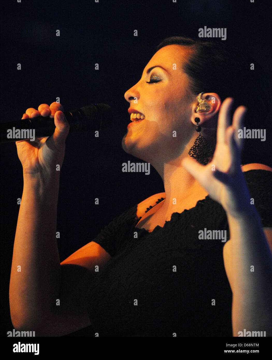 Dutch Pop and Jazz singer Caro Emerald performs on stage at the Zelt ...
