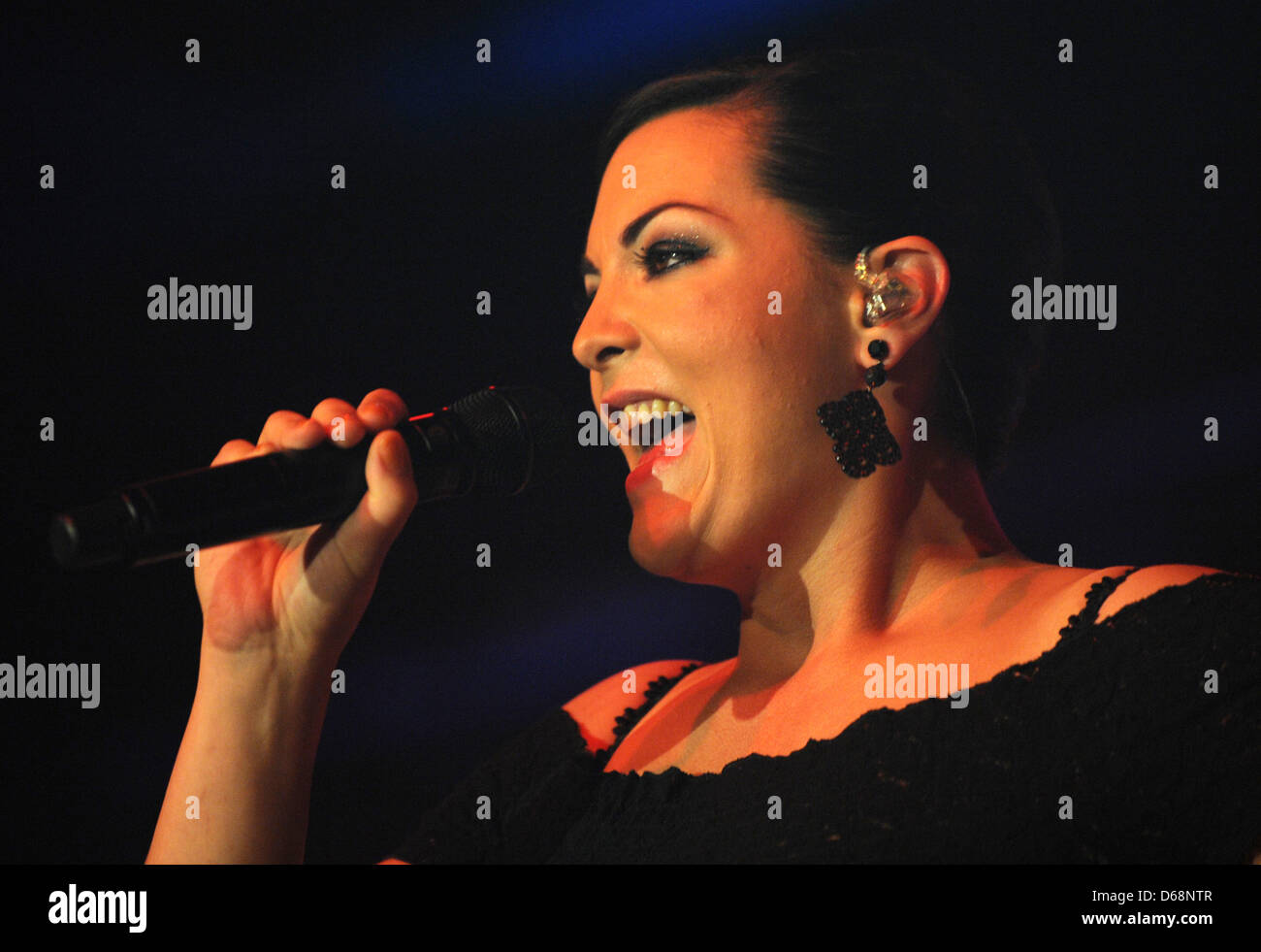 Dutch Pop and Jazz singer Caro Emerald performs on stage at the Zelt ...