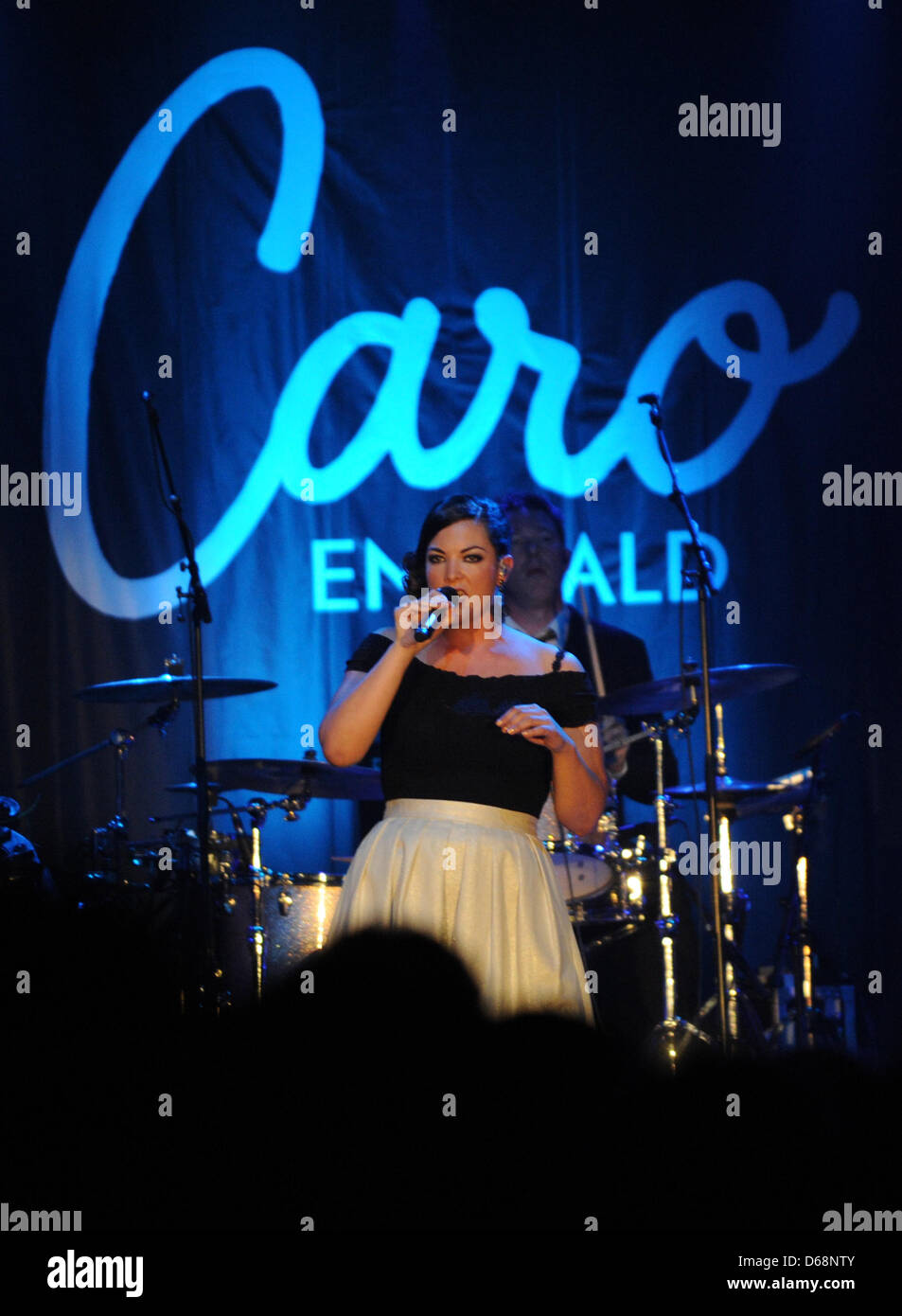 Dutch Pop and Jazz singer Caro Emerald performs on stage at the Zelt ...