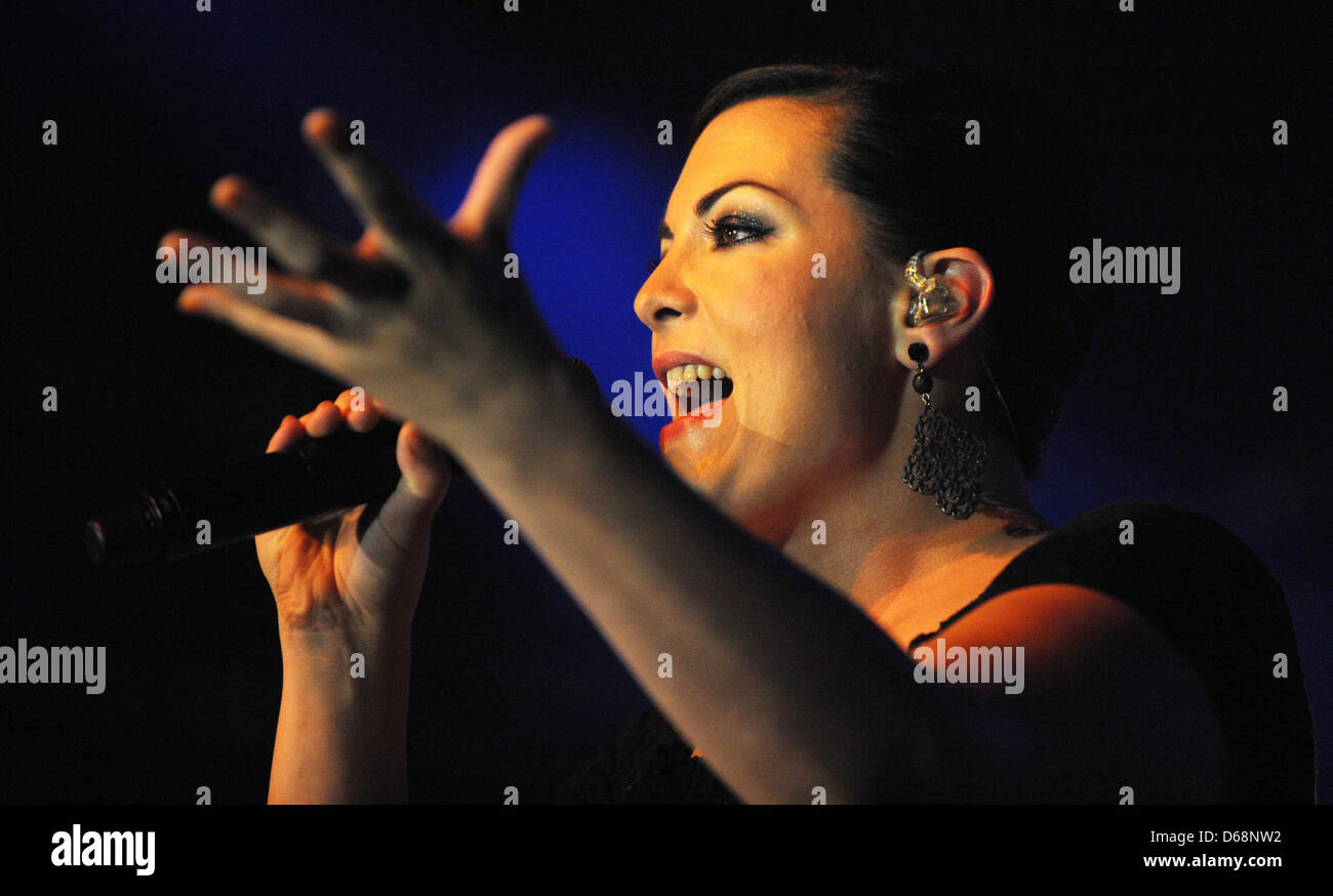 Dutch Pop and Jazz singer Caro Emerald performs on stage at the Zelt ...