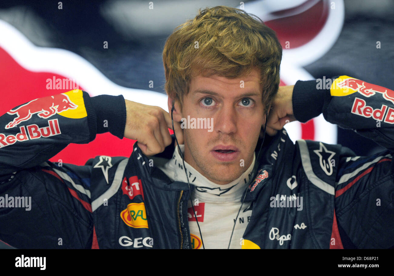 German Formula One driver Sebastian Vettel of Red Bull Racing pictured ...