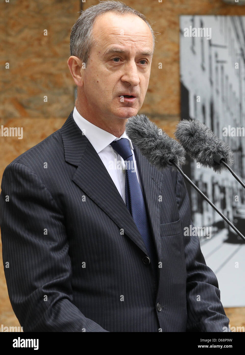 Former Polish Ambassador to Germany Janusz Reiter gives a speech during ...