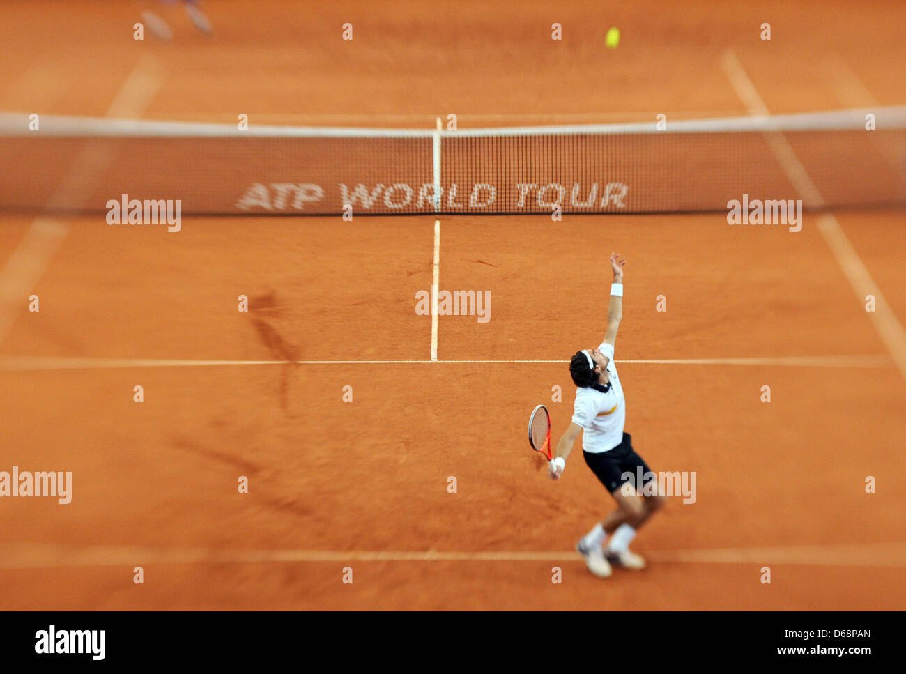 France's Jeremy Chardy plays against Argentina's Monaco at the ATP ...