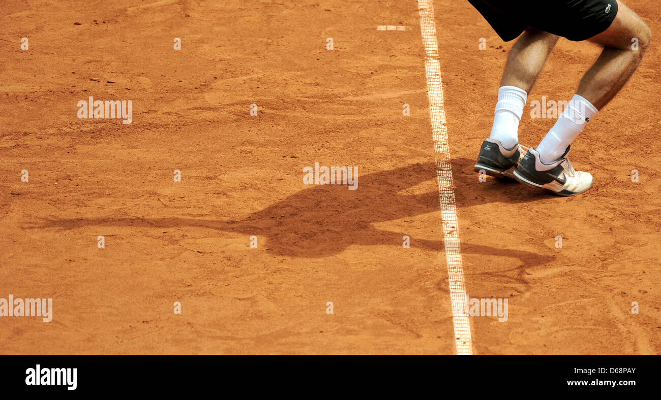 France's Jeremy Chardy plays against Argentina's Monaco at the ATP ...