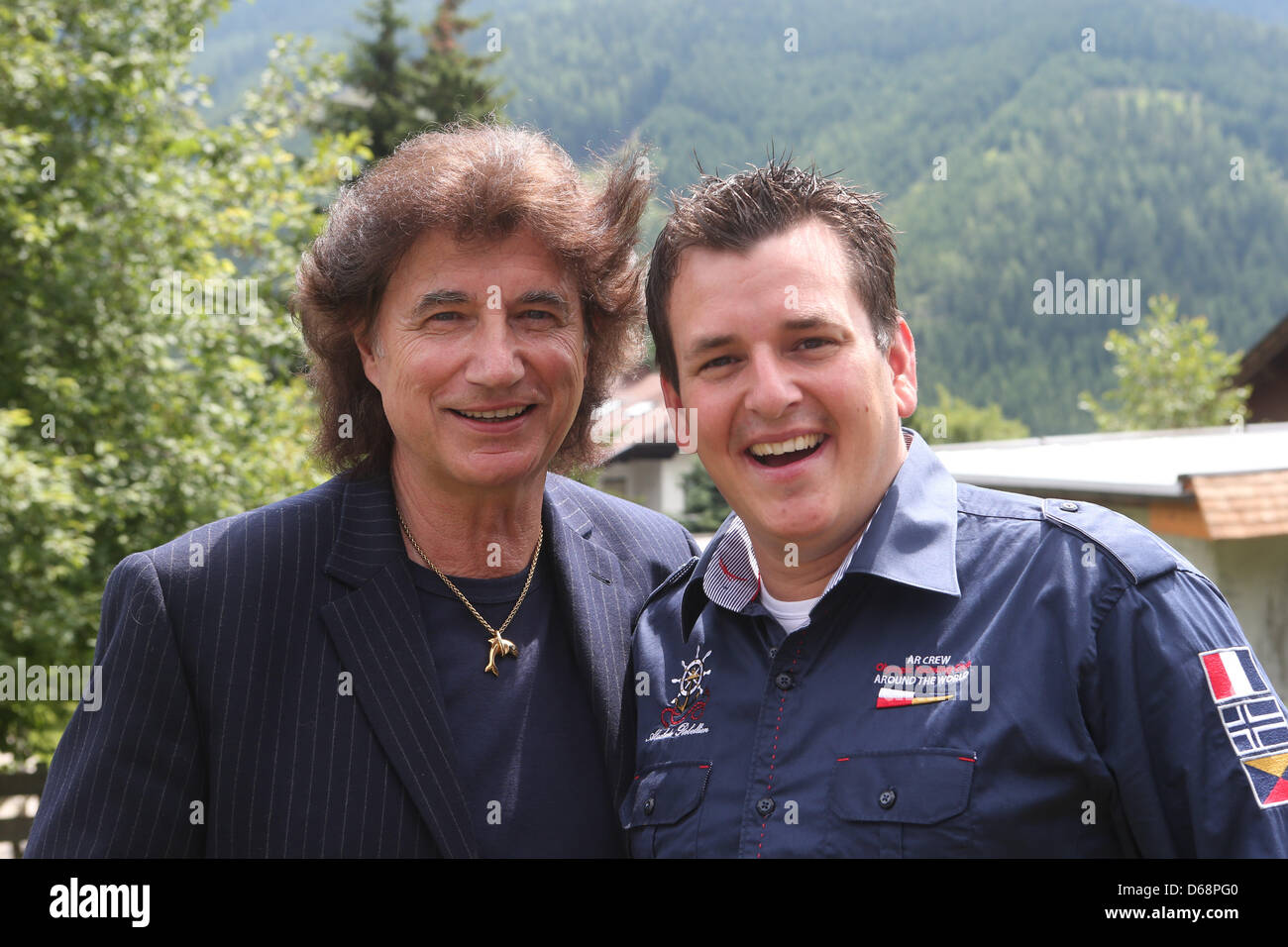 German singer Olaf Malolepski (L) and Austrian musician Marc Pircher ...