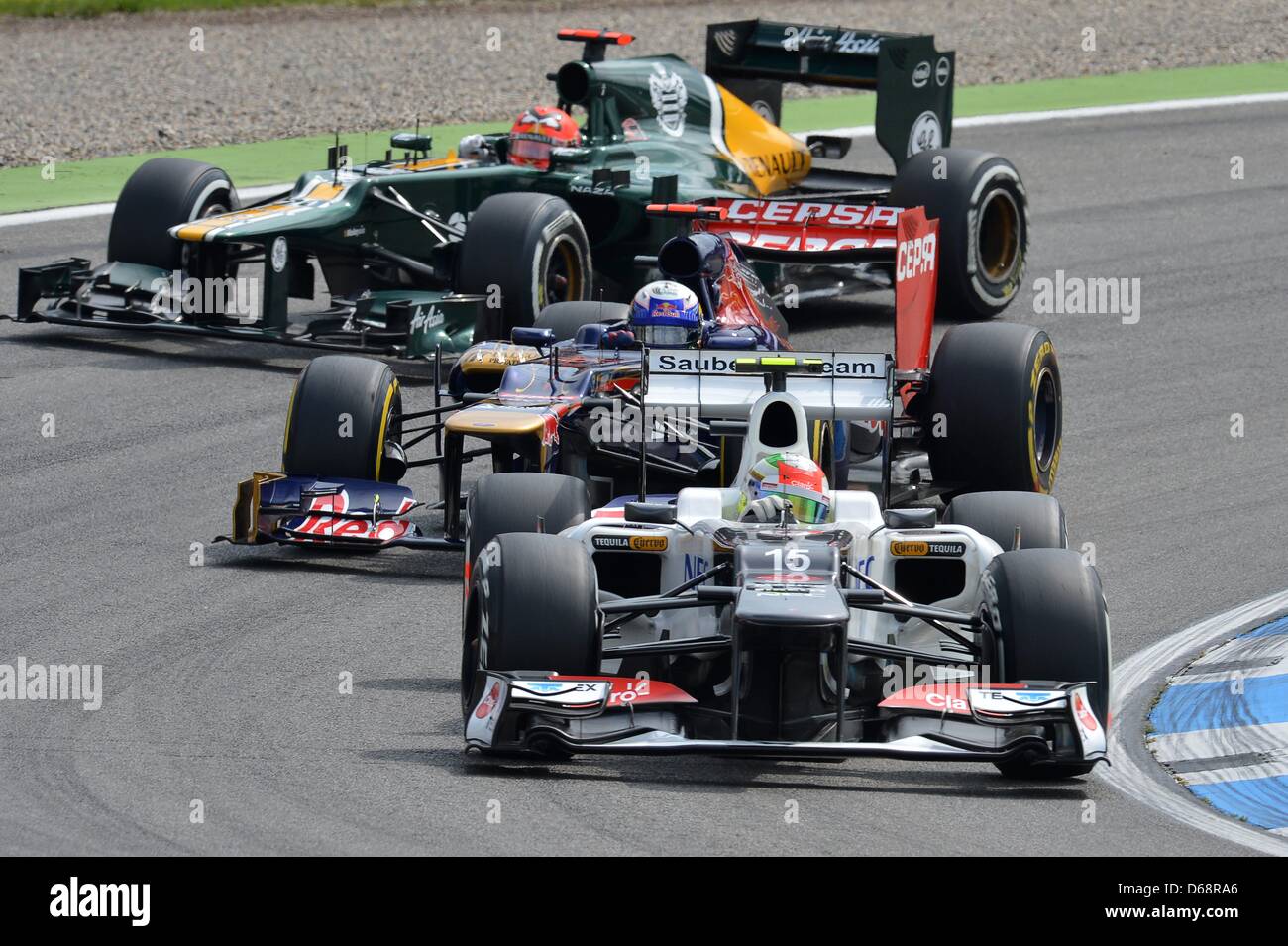 Mexican Formula One driver Sergio Perez of Sauber ahead of Australian ...
