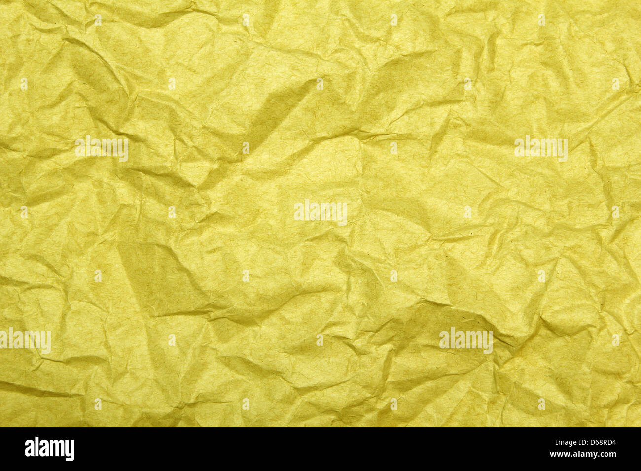 yellow crumpled paper background Stock Photo - Alamy