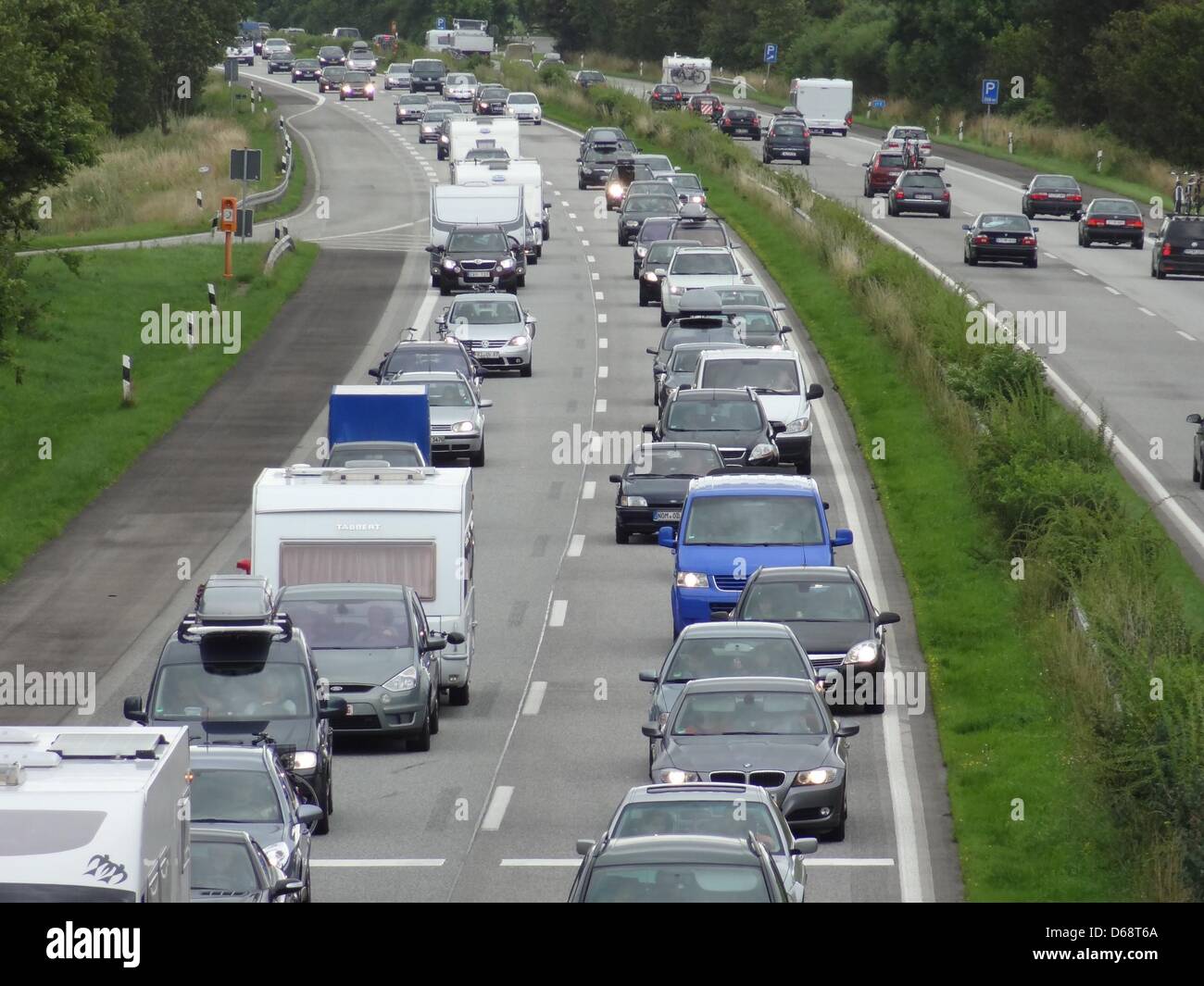 German motorway busy hi-res stock photography and images - Alamy