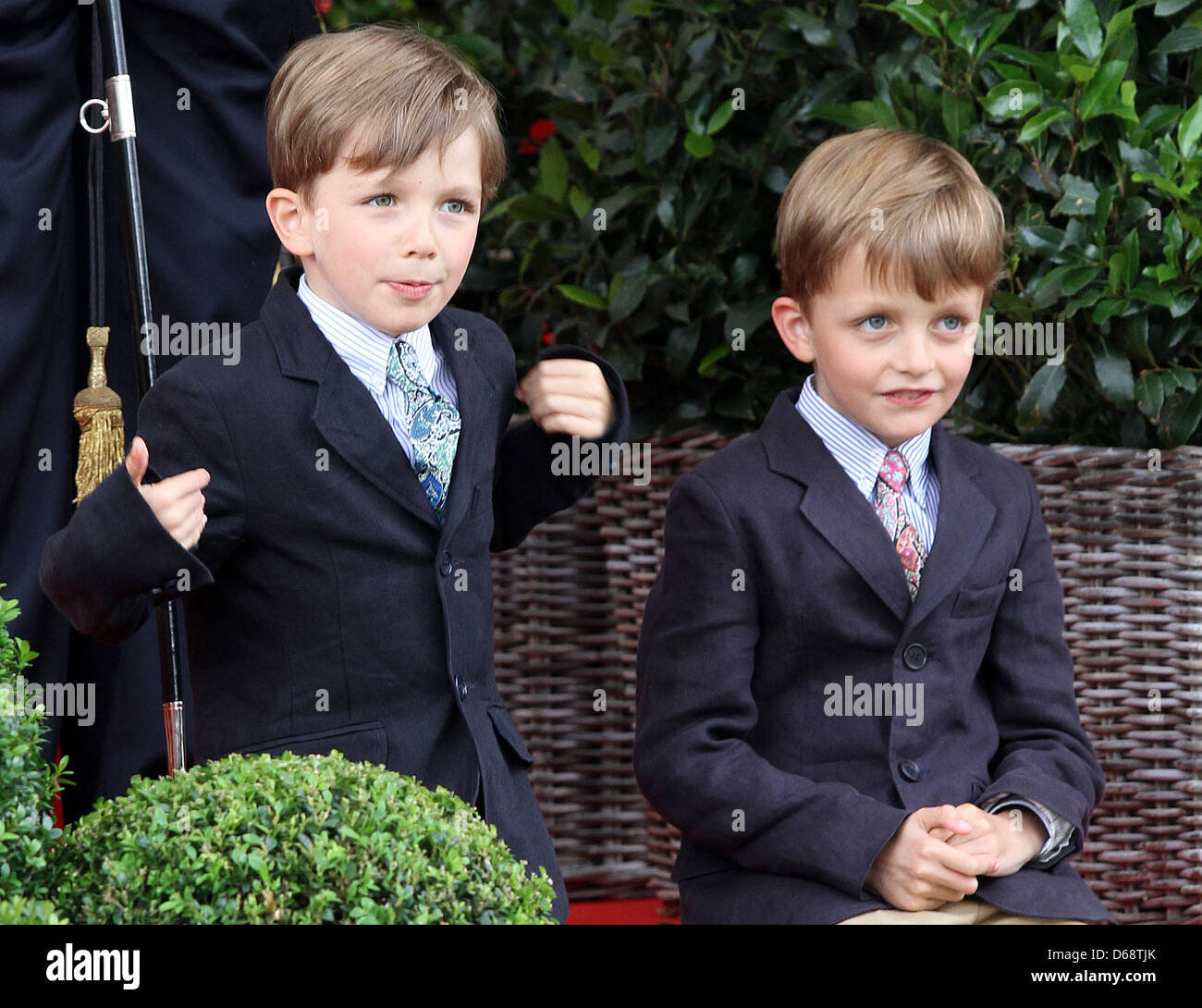 Prince Aymeric (R), Prince Nicolas - Belgium Royal Family attends the ...