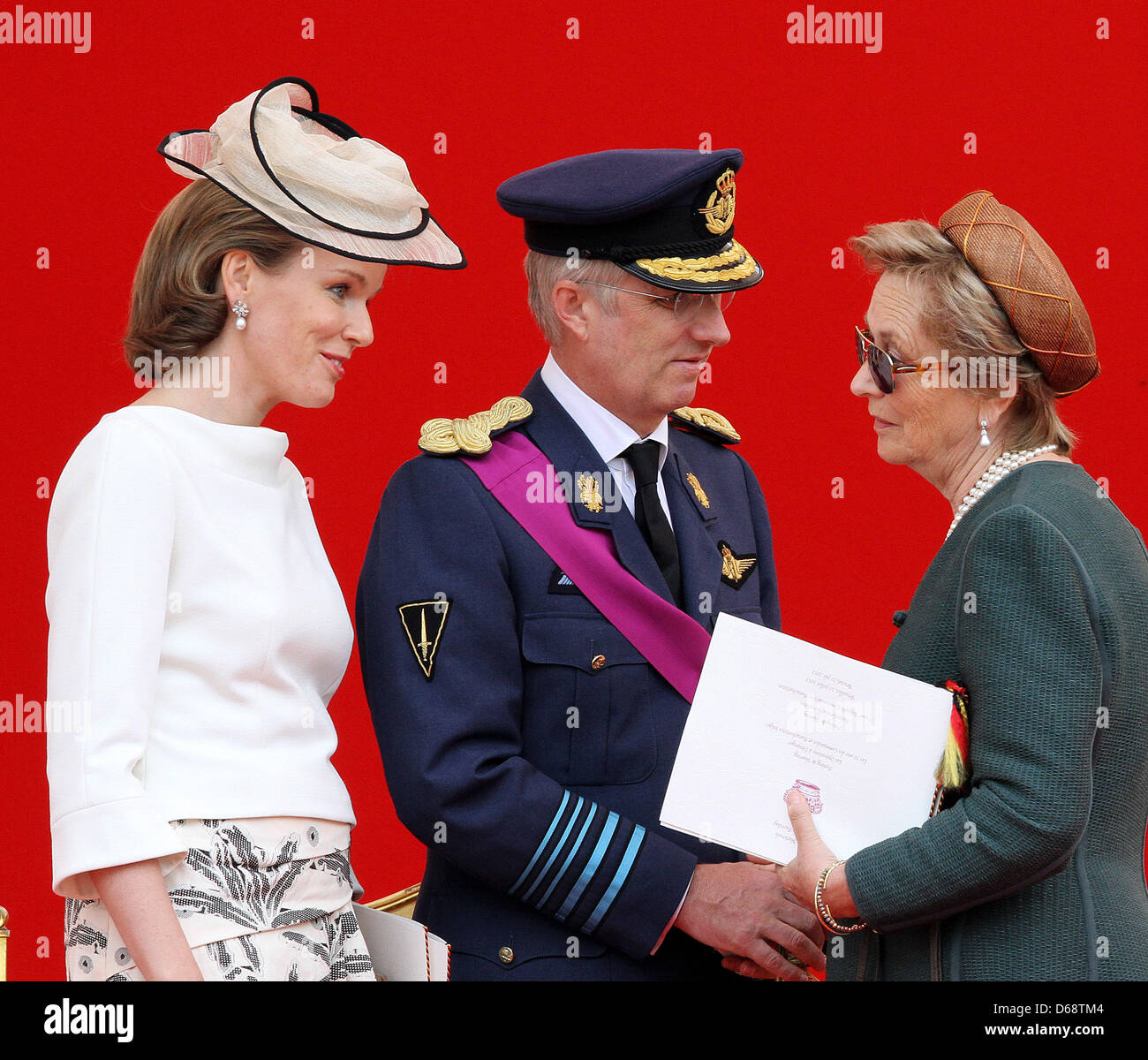 Belgian Crown Princess Mathilde and her husband Crown Prince Philippe ...