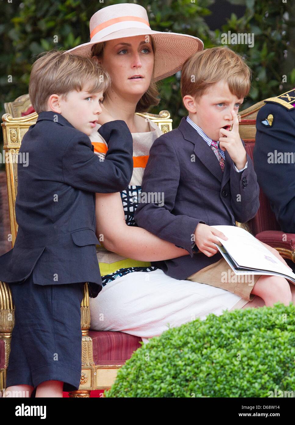 Princess Claire and the twins Prince Nicolas and Prince Aymeric of ...
