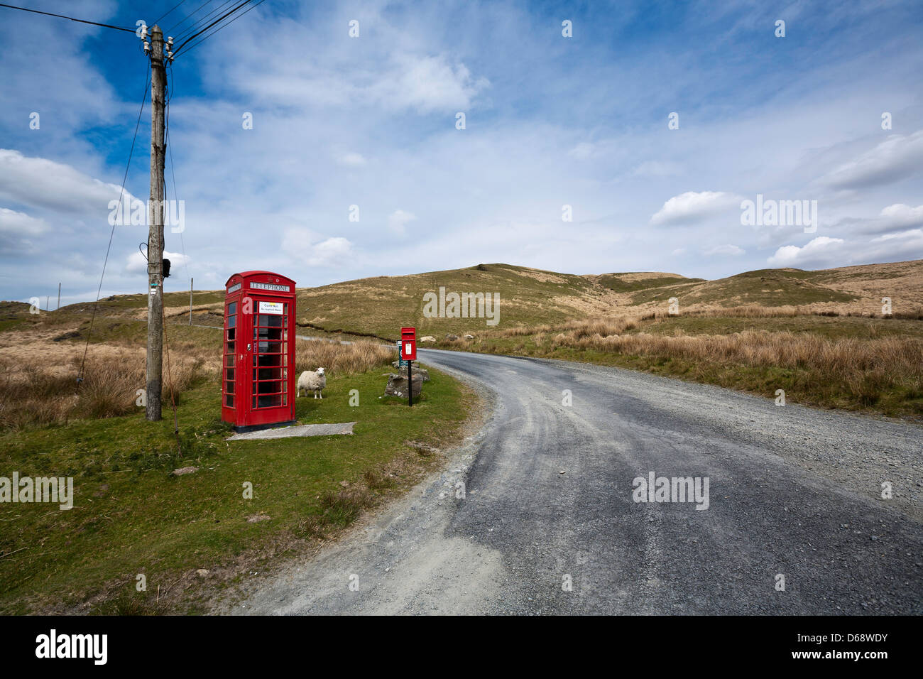 Traditional telephone box wales hi-res stock photography and images - Alamy