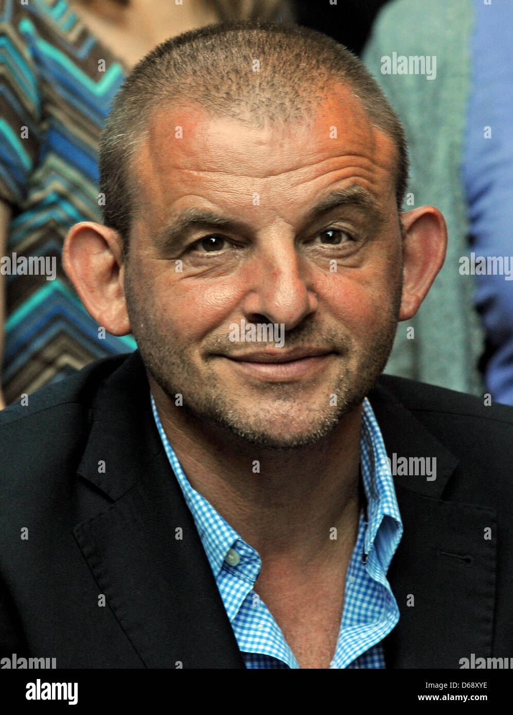 Actor Dominique Horwitz poses as Meister Zitrone during the shooting of ...