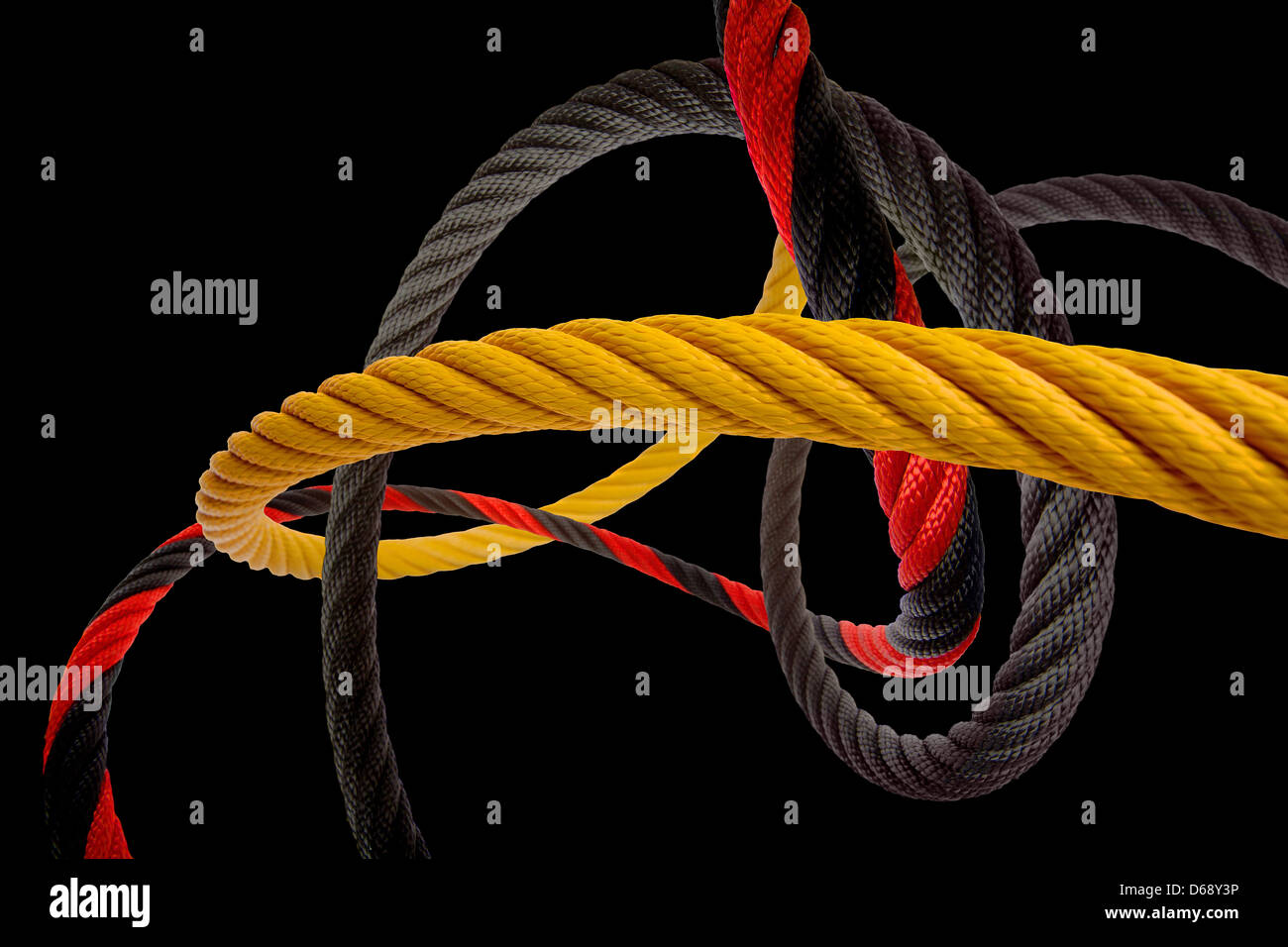 Conceptual layout of playground rope Stock Photo - Alamy
