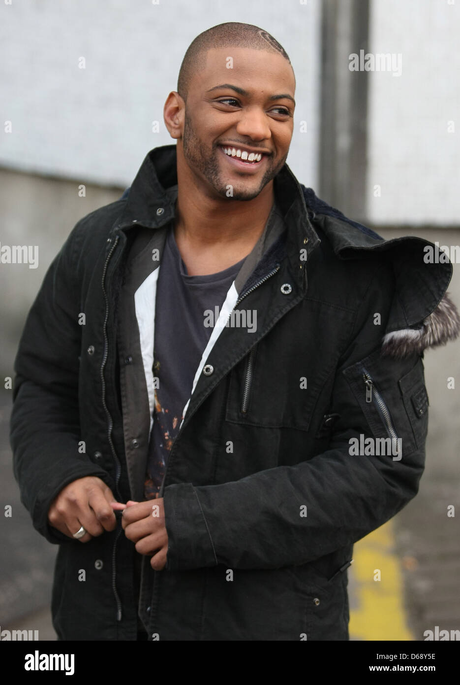 JB Gill of JLS outside the ITV studios London, England - 07.12.11 Stock ...