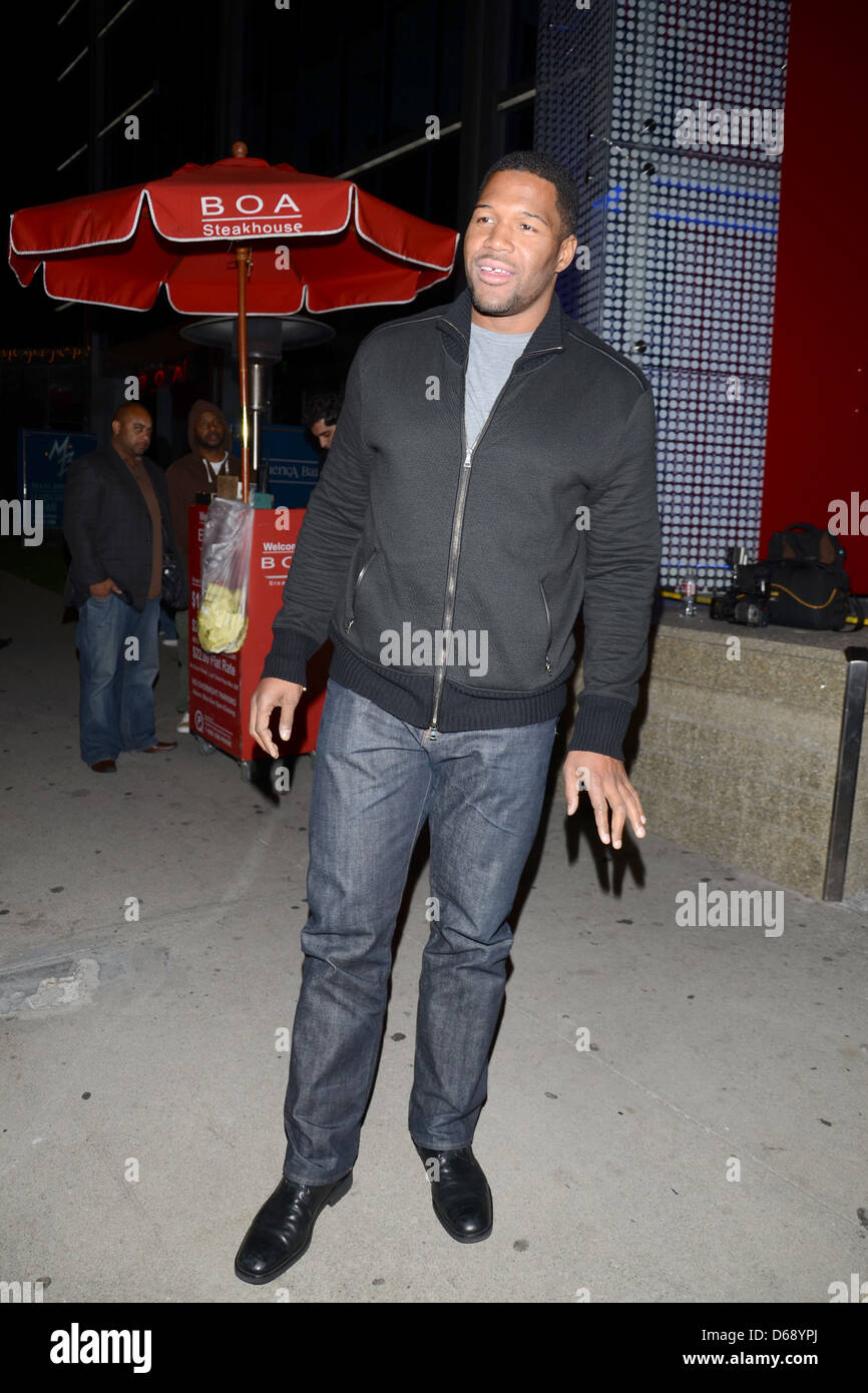 Michael Strathan Celebrities are seen outside BOA Steakhouse Los ...