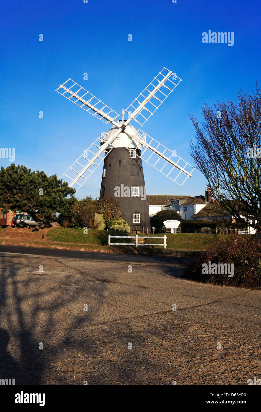 A view of Stow Mill at Paston, Norfolk, England, United Kingdom Stock ...