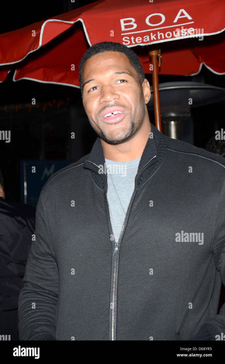 Michael Strathan Celebrities are seen outside BOA Steakhouse Los ...