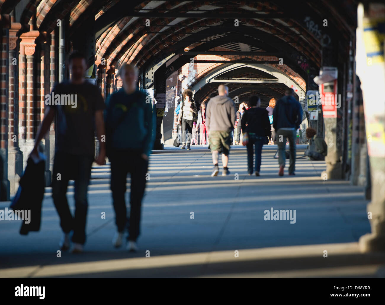 (FILE) An archive photo dated 24 March 2012 shows people walking over ...