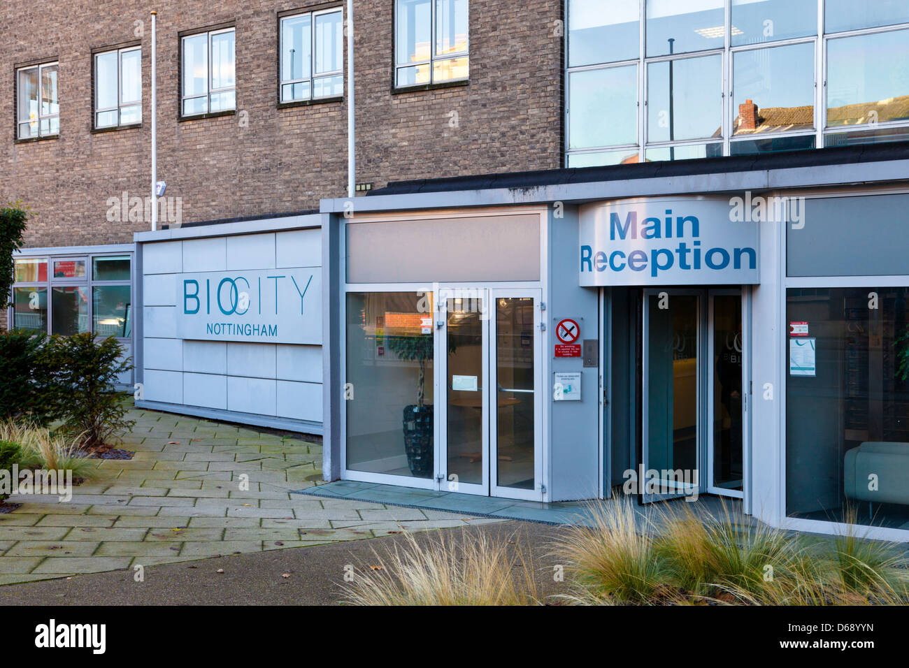 Main entrance, Biocity, Nottingham, England, UK Stock Photo - Alamy