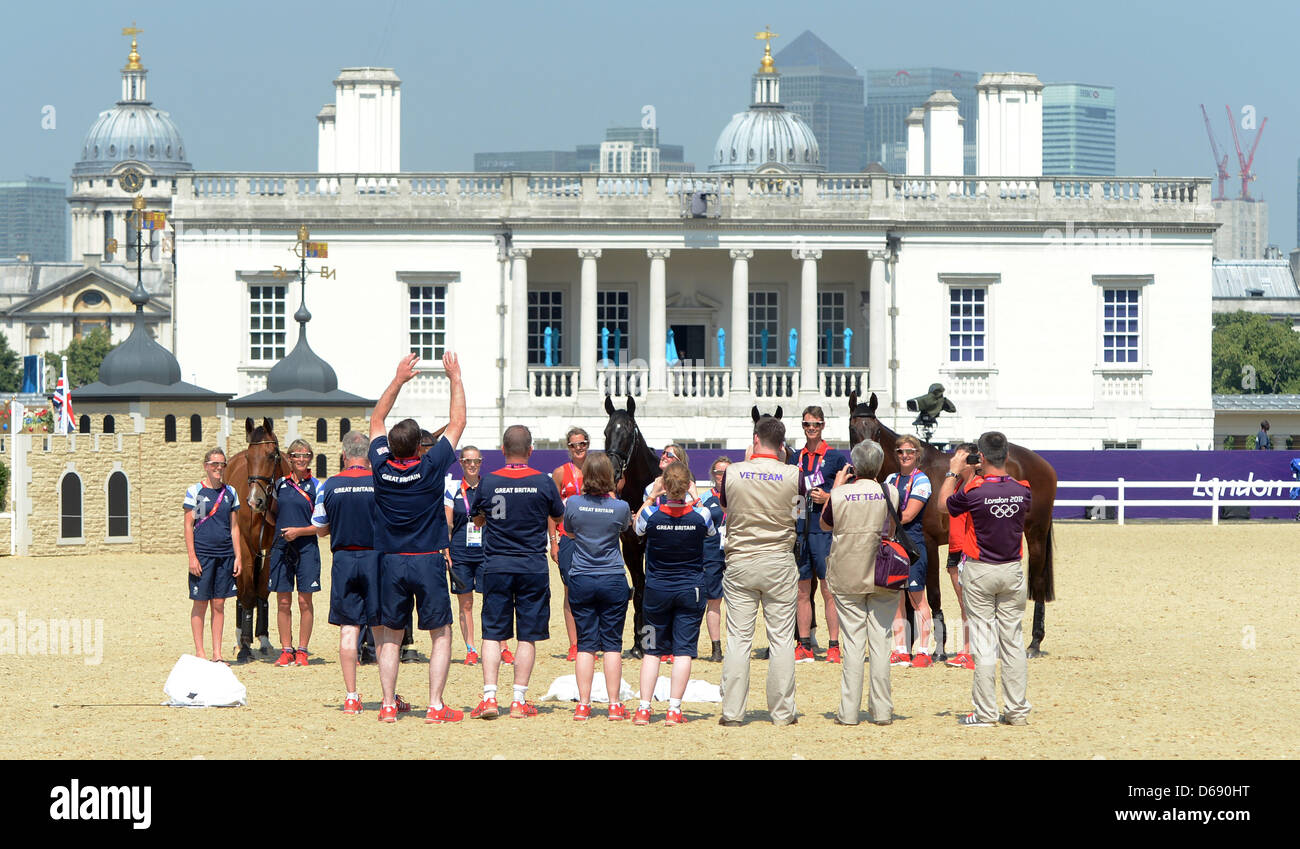The british Equestrian team shoots photos at the equestrian stadium at ...