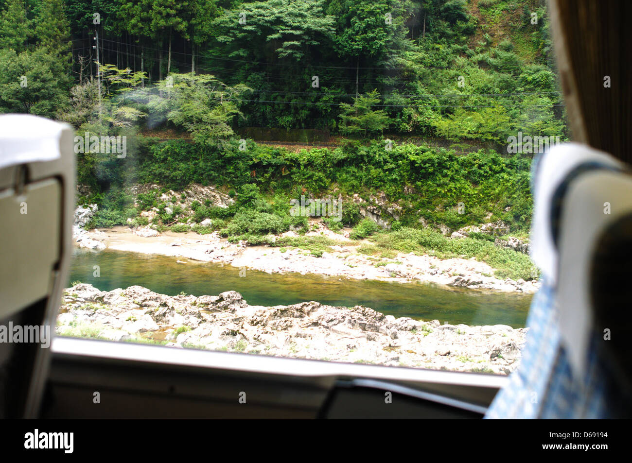 This image showcases the scenic Takayama Line in Gifu Prefecture, Japan ...