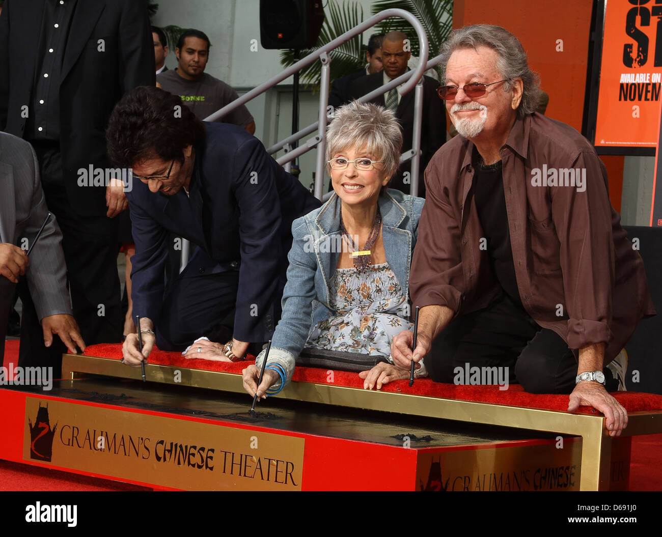 George Chakiris, Rita Moreno, Russ Tamblyn Hand and footprint ceremony ...
