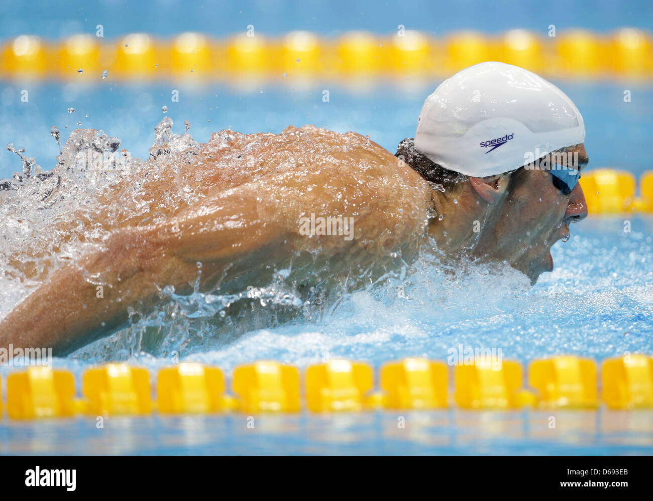 Michael Phelps of the United States of America (USA) competes in the ...