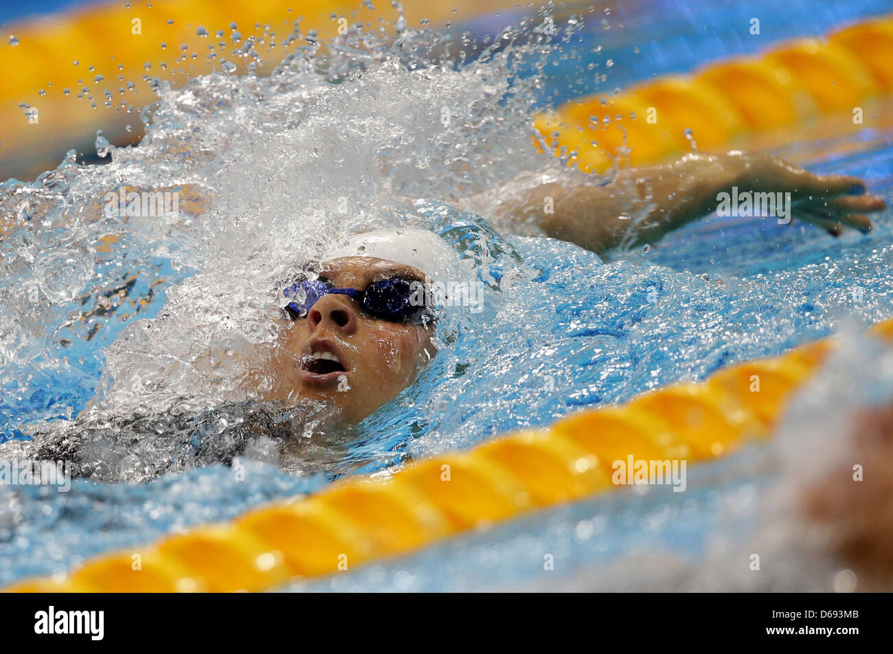 Elizabeth Beisel of the United States of America (USA) competes in the ...