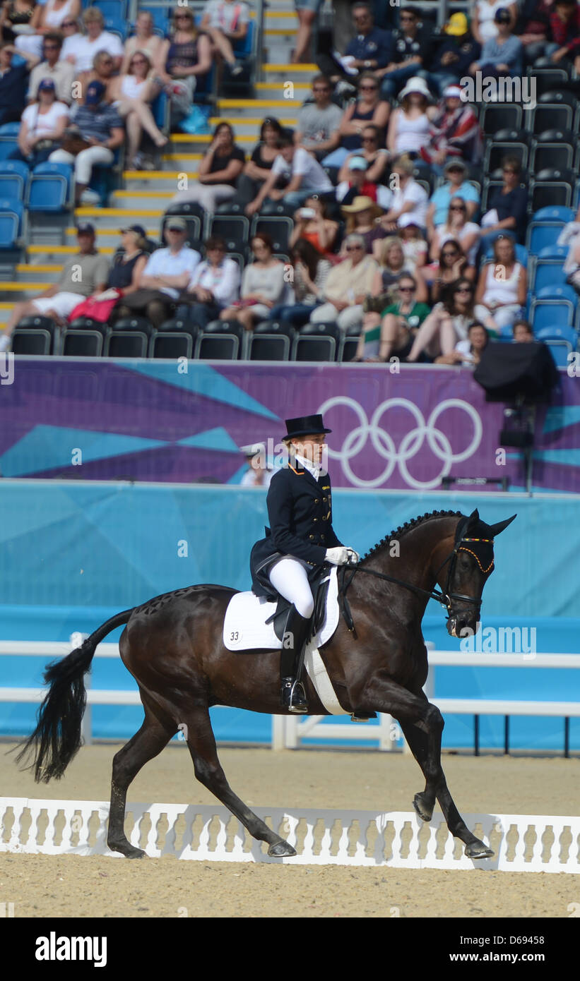 German eventing rider Ingrid Klimke performs with her horse Butts ...