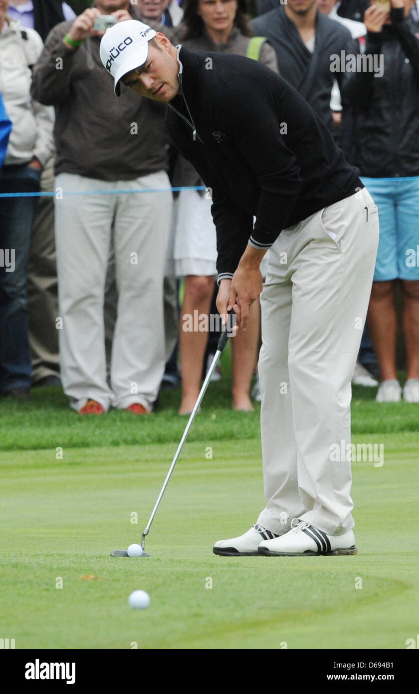 German golfer Martin Kaymer hits the ball during a match play of the ...