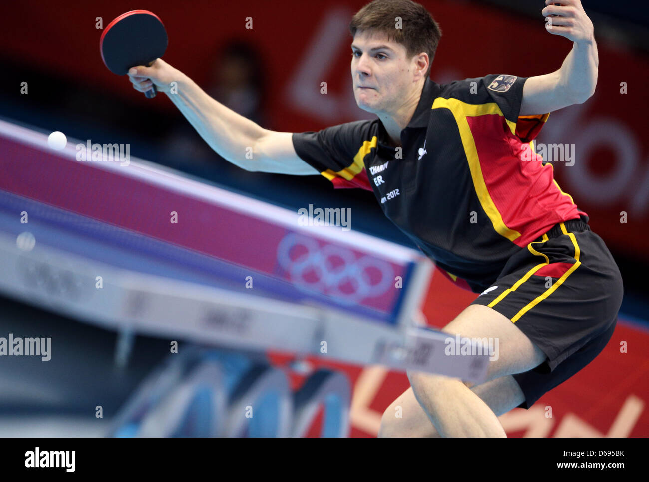 Germany's Dimitrij Ovtcharov in action against Drinkhall of Great ...